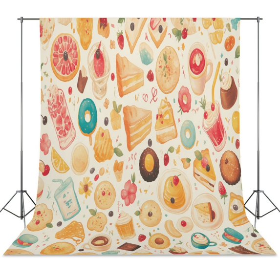 Cartoon Cake Spring Backdrop Backdrops for Photography Photo Background ...