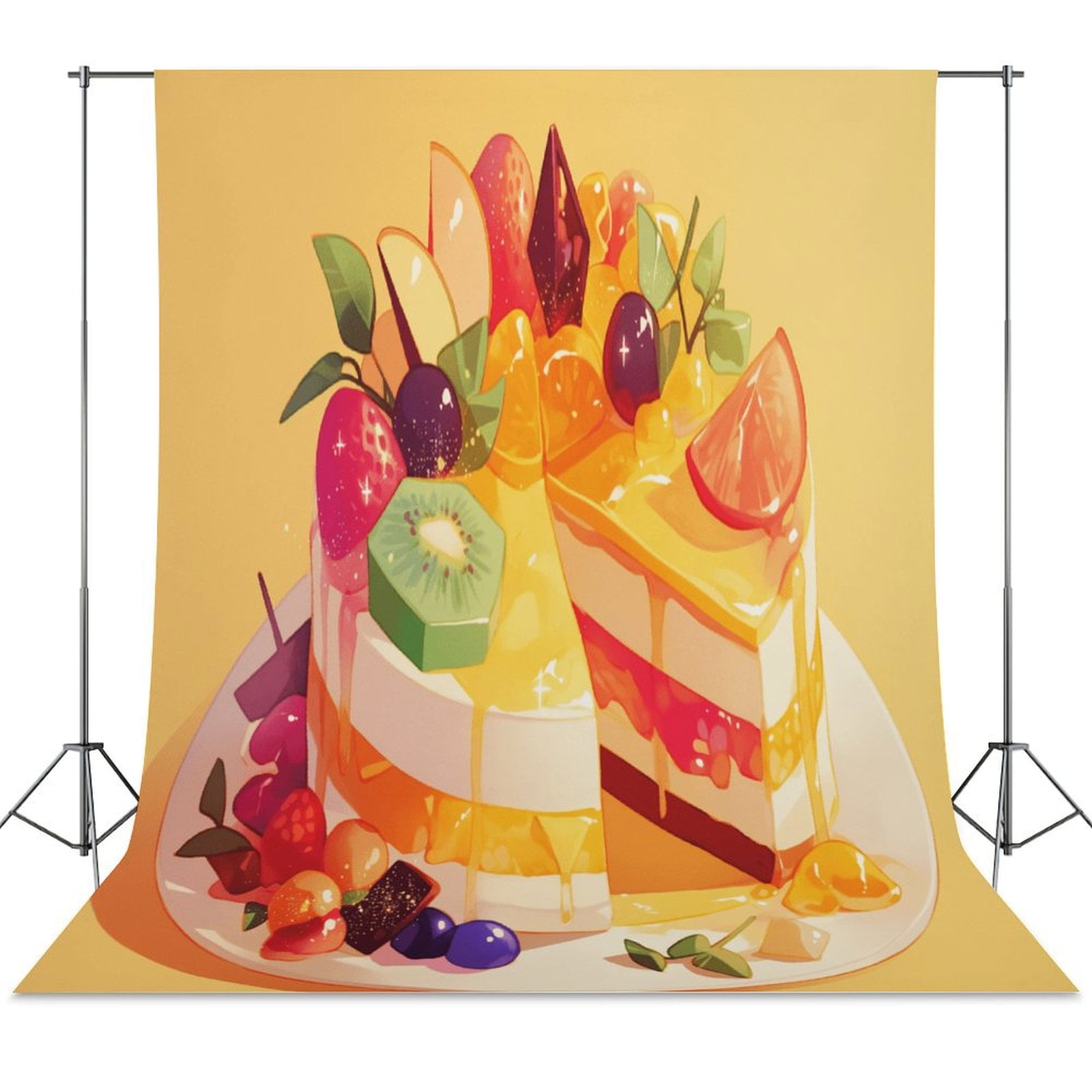 Cartoon Cake Spring Backdrop Backdrops for Photography Photo Background ...