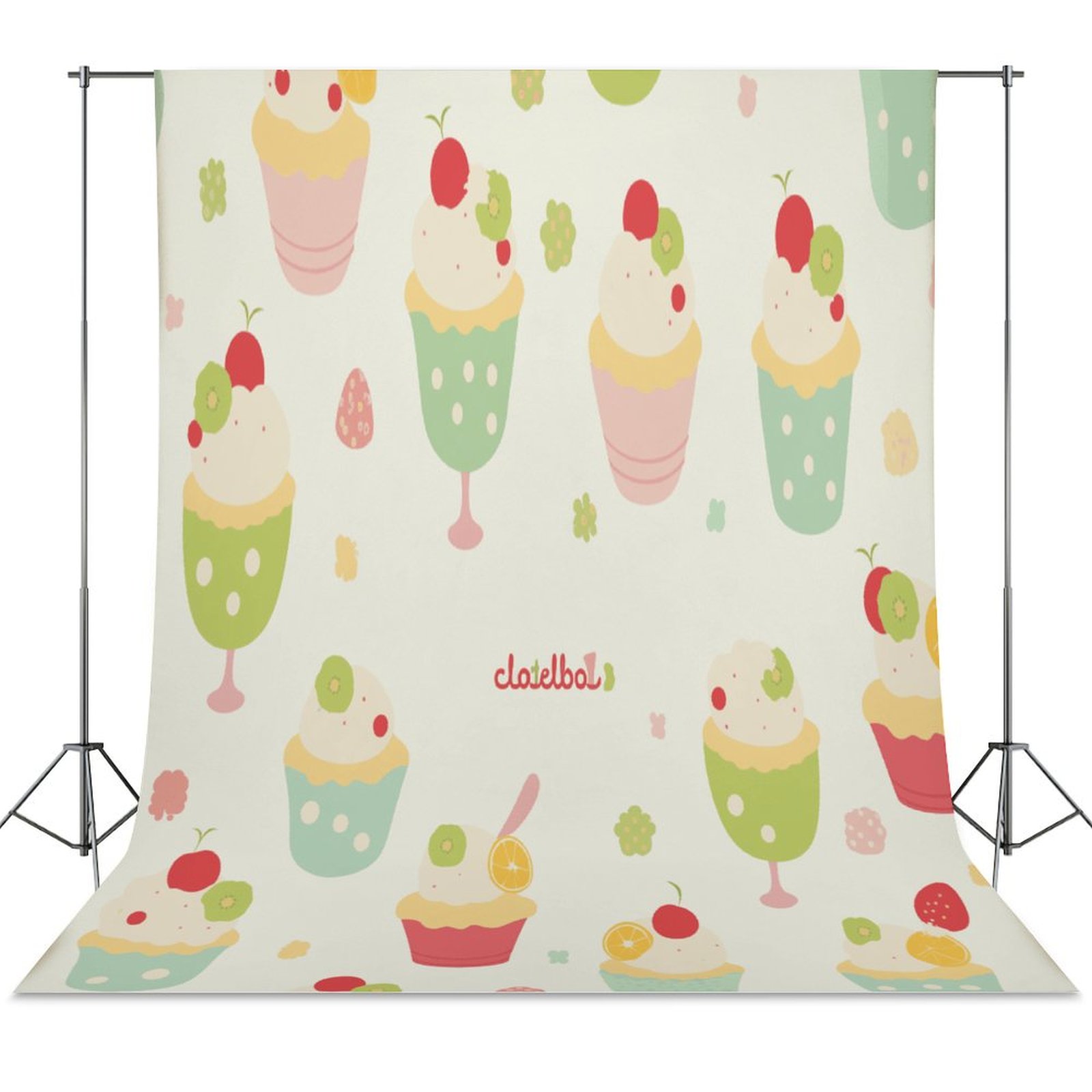 Cartoon Cake Spring Wall Backdrop Background Floral Backdrops 5x7FT ...