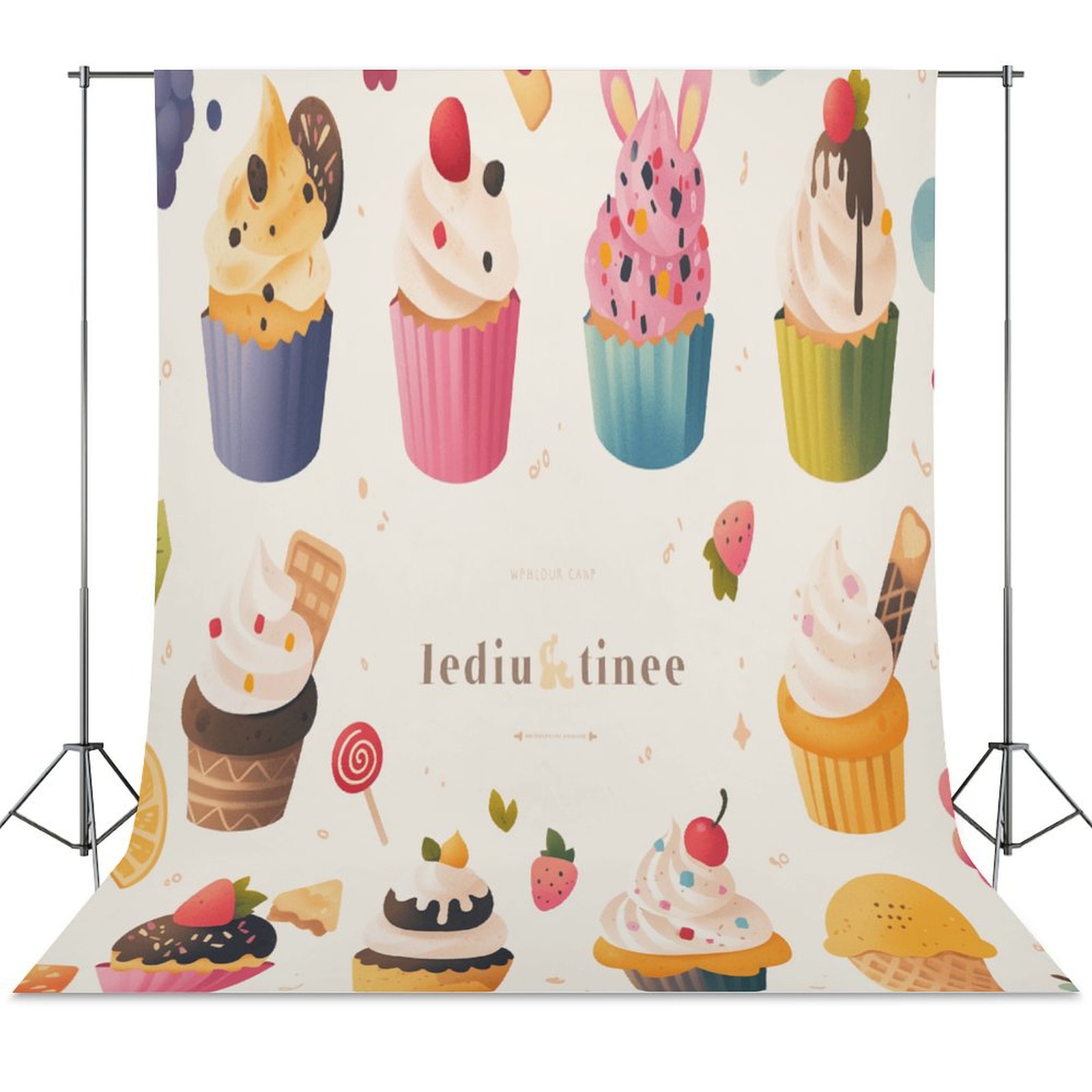 Cartoon Cake Spring Wall Backdrop Background Floral Backdrops 5x7FT ...