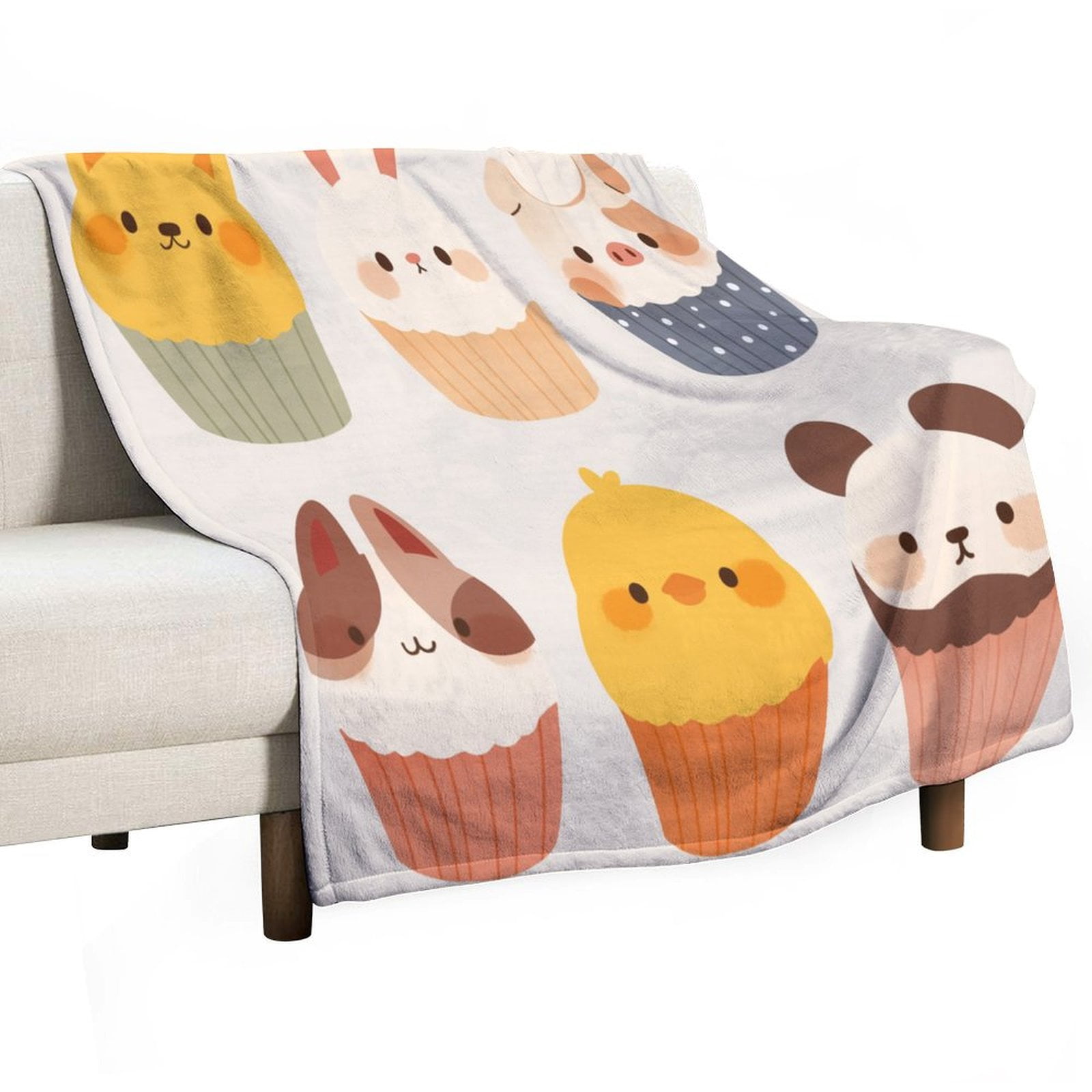 Cartoon Cake Throw Blanket for Women, Men & Kids - Super Soft Plush ...