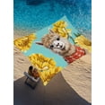 Cartoon Camels Sun Shade Sail 6.5' x 10', Vintage Yellow Dasiy Flowers ...