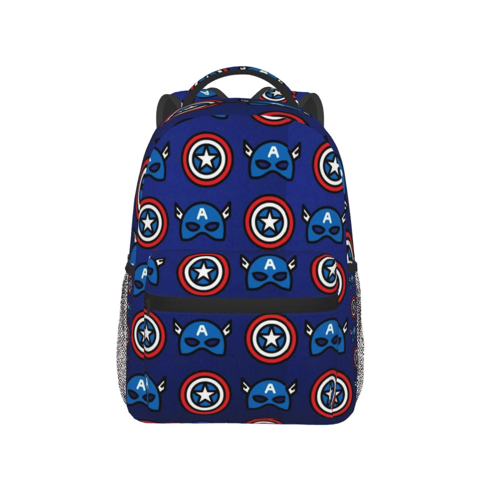 Cartoon Captain America Travel Backpack,Carry On Backpack Personal Item ...