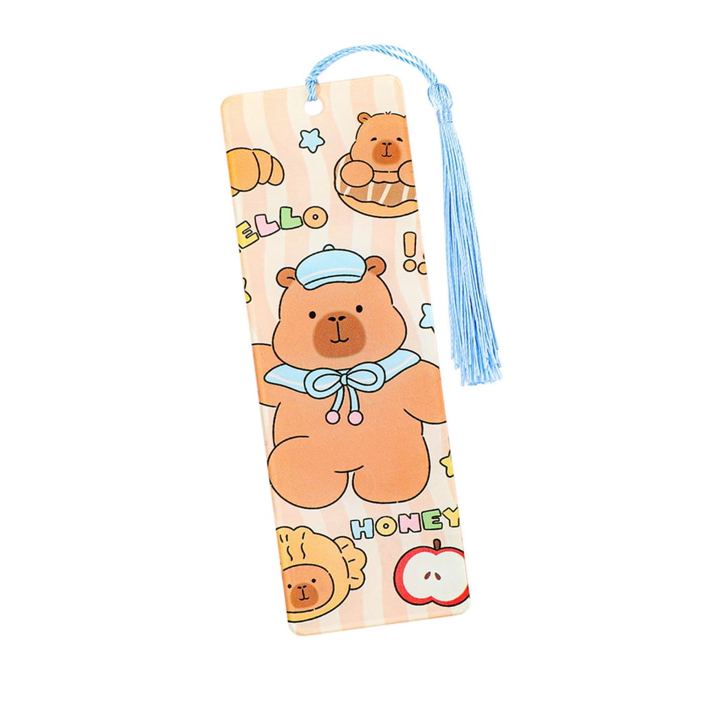 Cartoon Capybara Bookmarks Page Marker Acrylic Bookmarks Reading ...