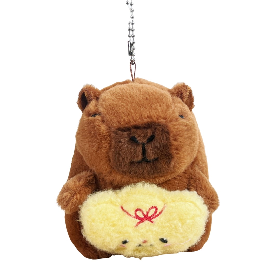 Cartoon Capybara Keychain Bag Ornament With Plush Texture Bags Charm ...
