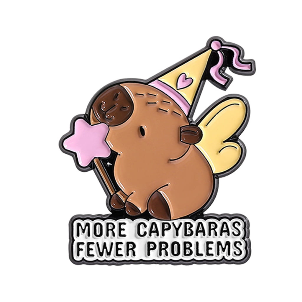 Cartoon Capybaras Badges Unique Capybaras Collectible Lapel Pin ...