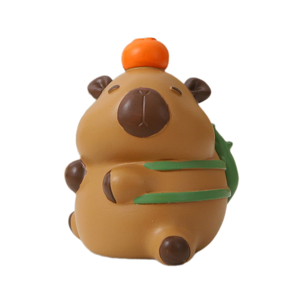 Cartoon Capybaras Miniature Cartoon Animal Resins Figurine Statue ...
