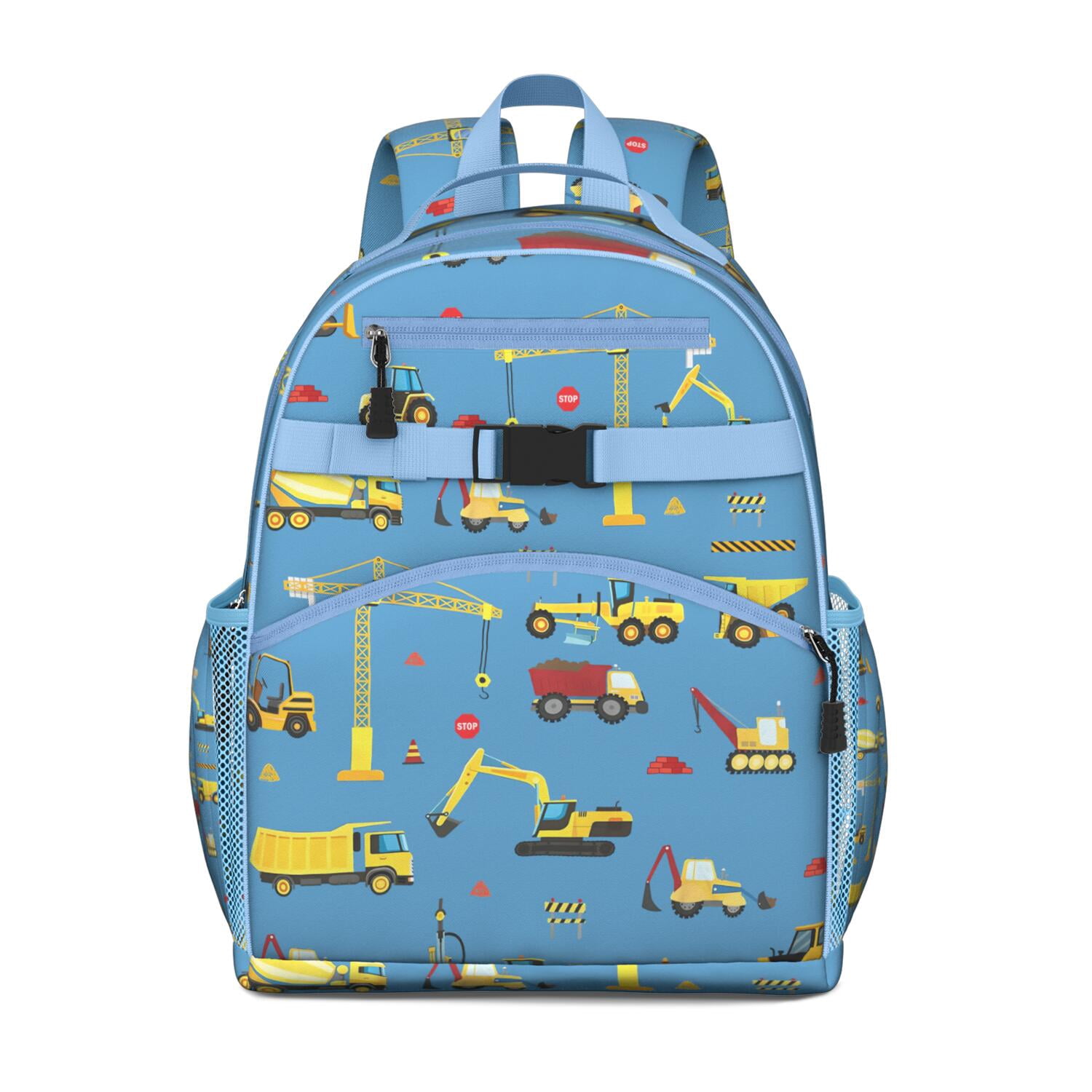 Cartoon Car & Construction Vehicle Backpack - Ergonomic, Waterproof ...