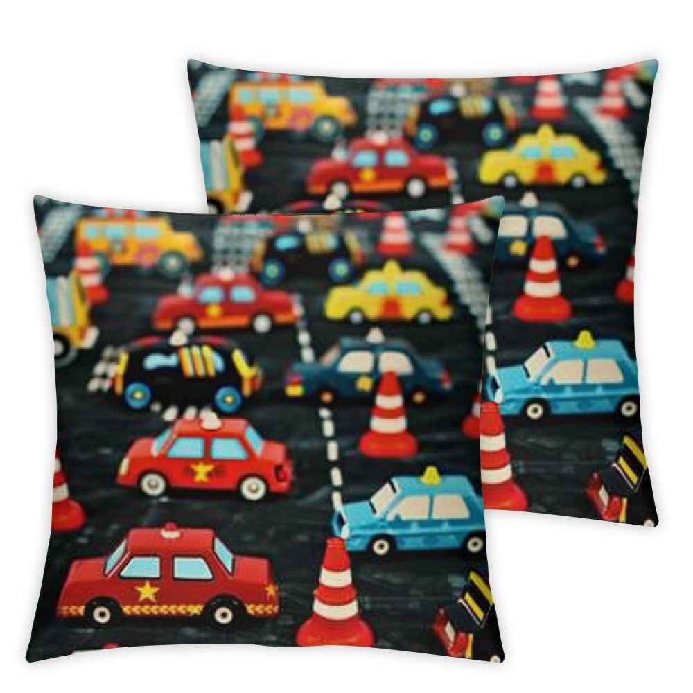 Cartoon Car Fitted Sheet Twin Size,Fire Truck Police Car Bedding for ...