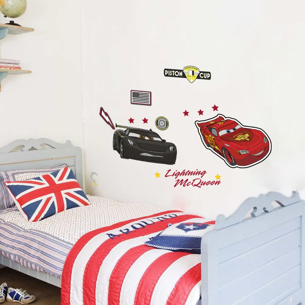 Cartoon Car Wall Stickers Height Ruler Sticker For Kid's Room ...