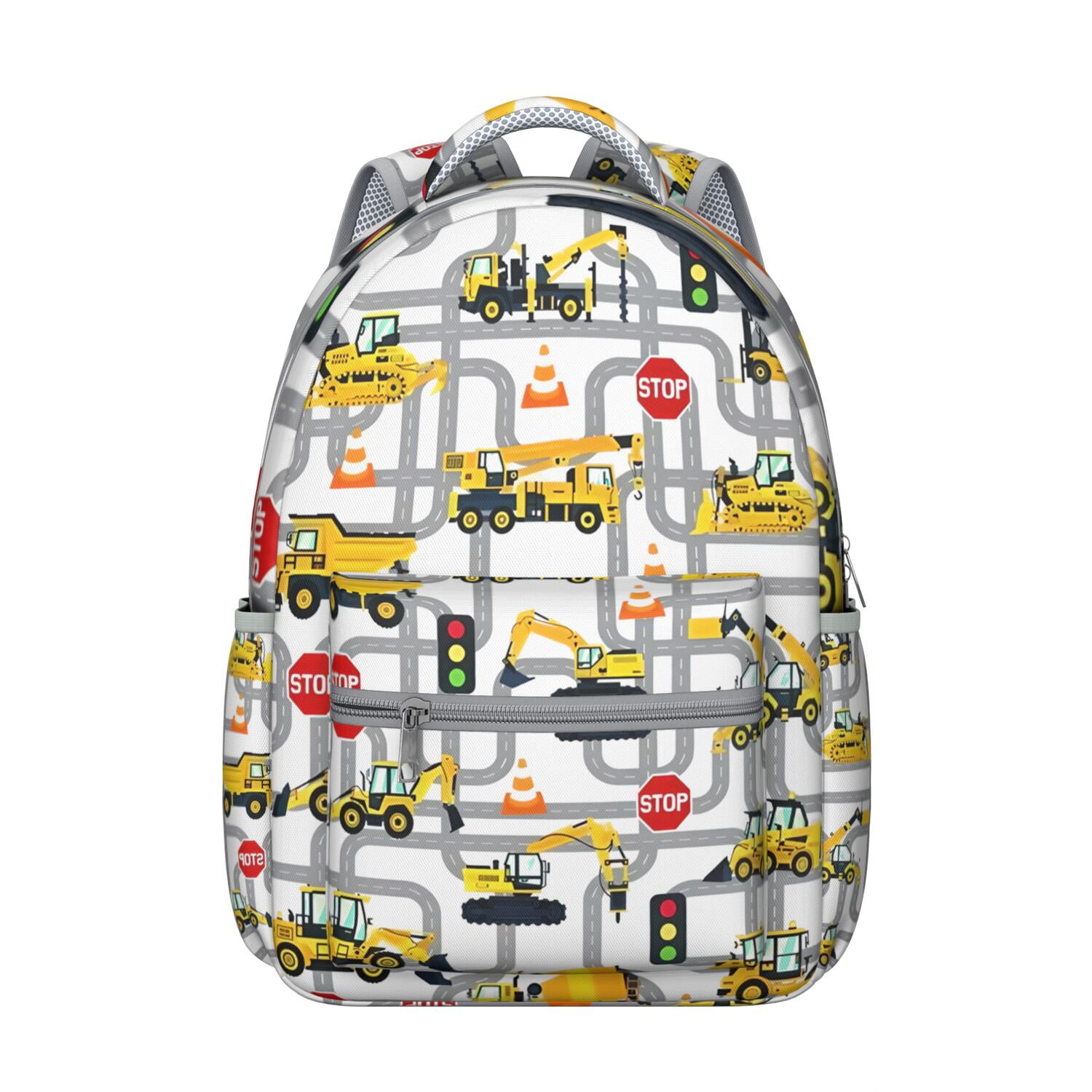 Cartoon Car Waterproof School Backpack with Spinal Support - Ergonomic ...