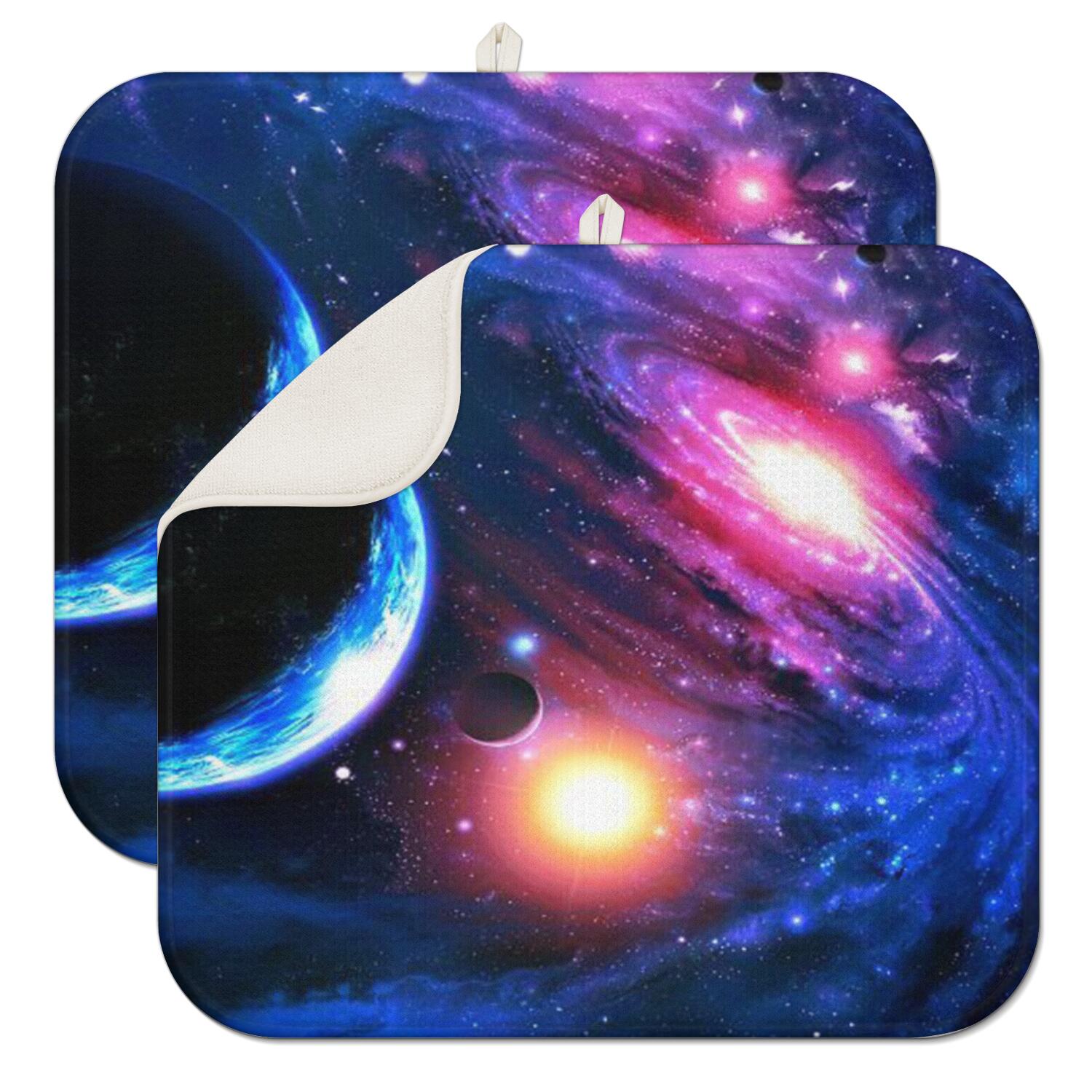 Cartoon Car and Fire Galaxy Coffee Mat for Kids – Ultra Absorbent ...
