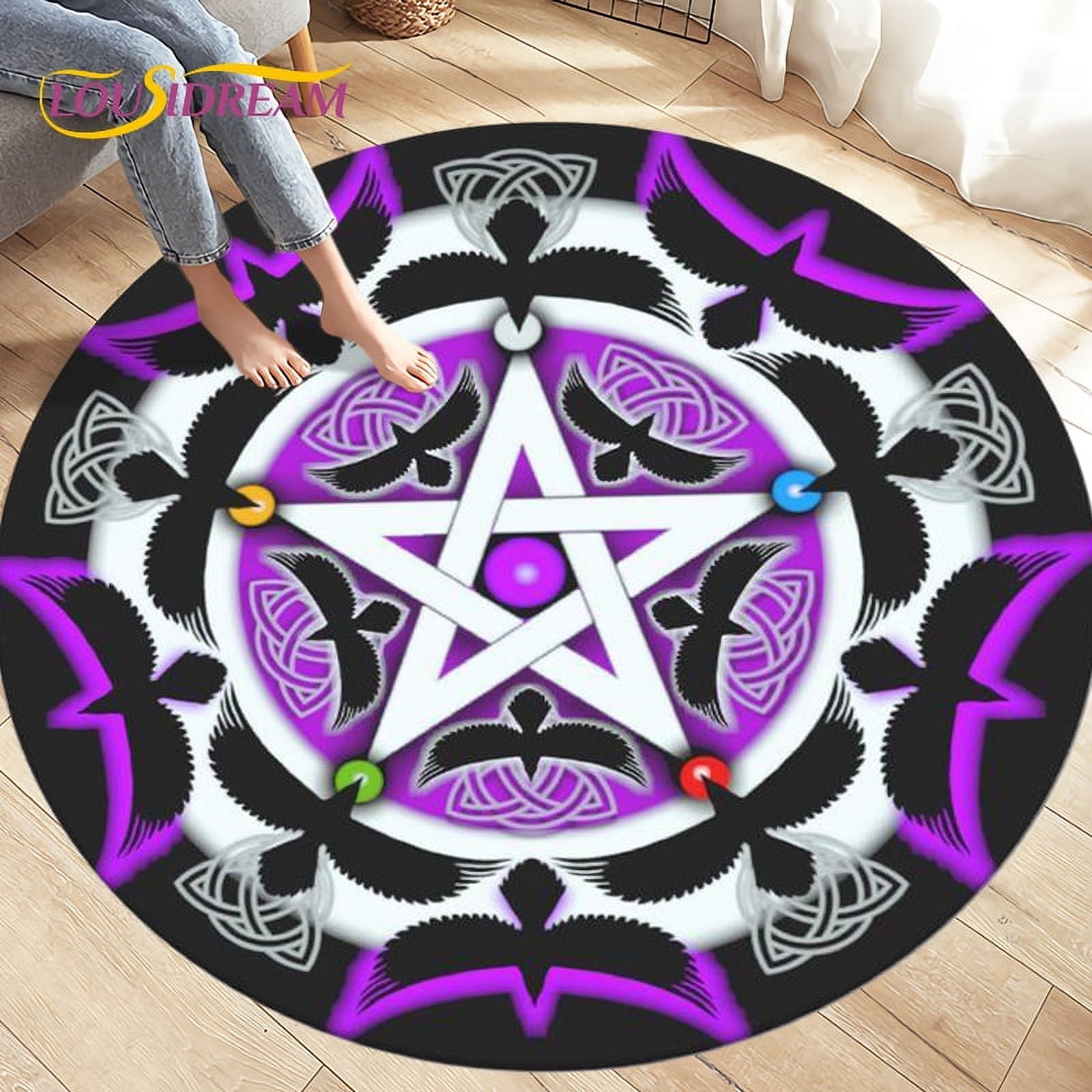 Cartoon Cardcaptor Sakura Magic Circle Area Rug Round Carpets Rug for ...