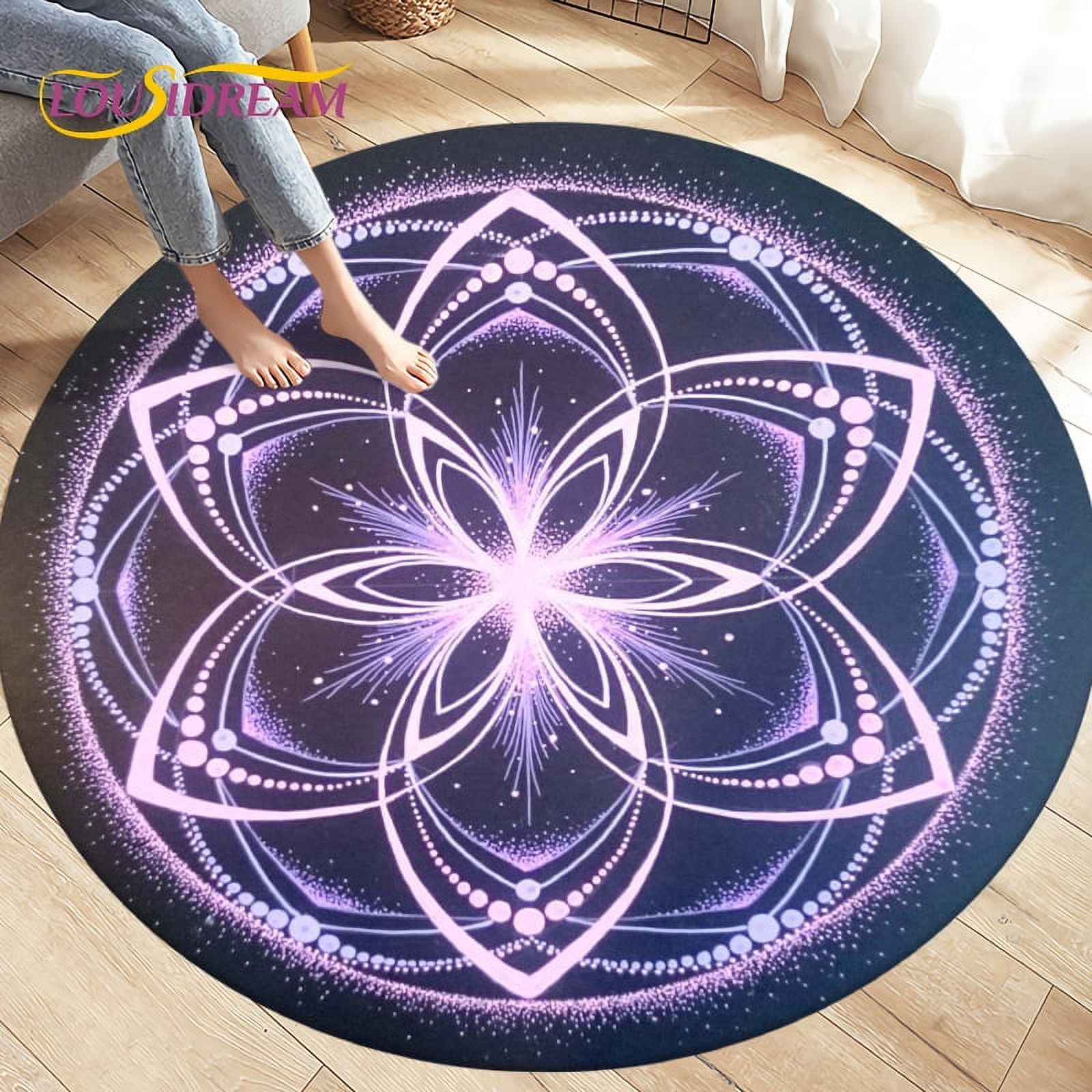 Cartoon Cardcaptor Sakura Magic Circle Area Rug Round Carpets Rug for ...