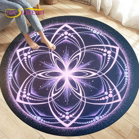 Cartoon Cardcaptor Sakura Magic Circle Area Rug Round Carpets Rug for ...