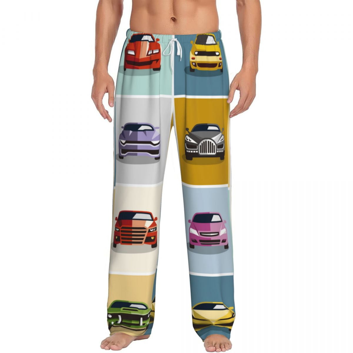 Cartoon Cars Men Sleep Bottoms Male Lounge Trousers Men's Pajama Pants ...