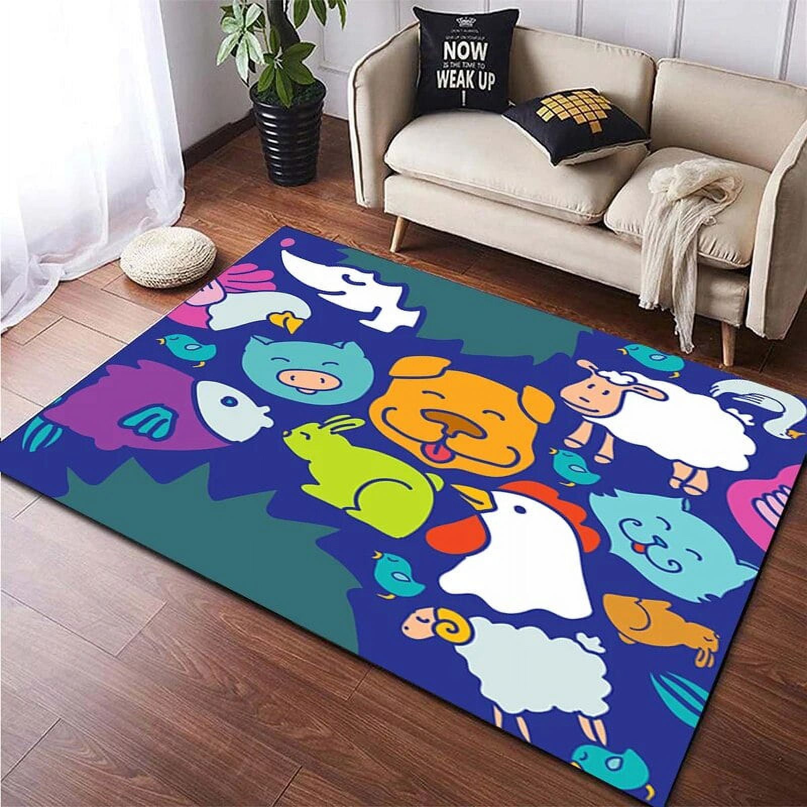 Cartoon Cartoon Beautiful Painting Carpet for Living Room Large Area ...