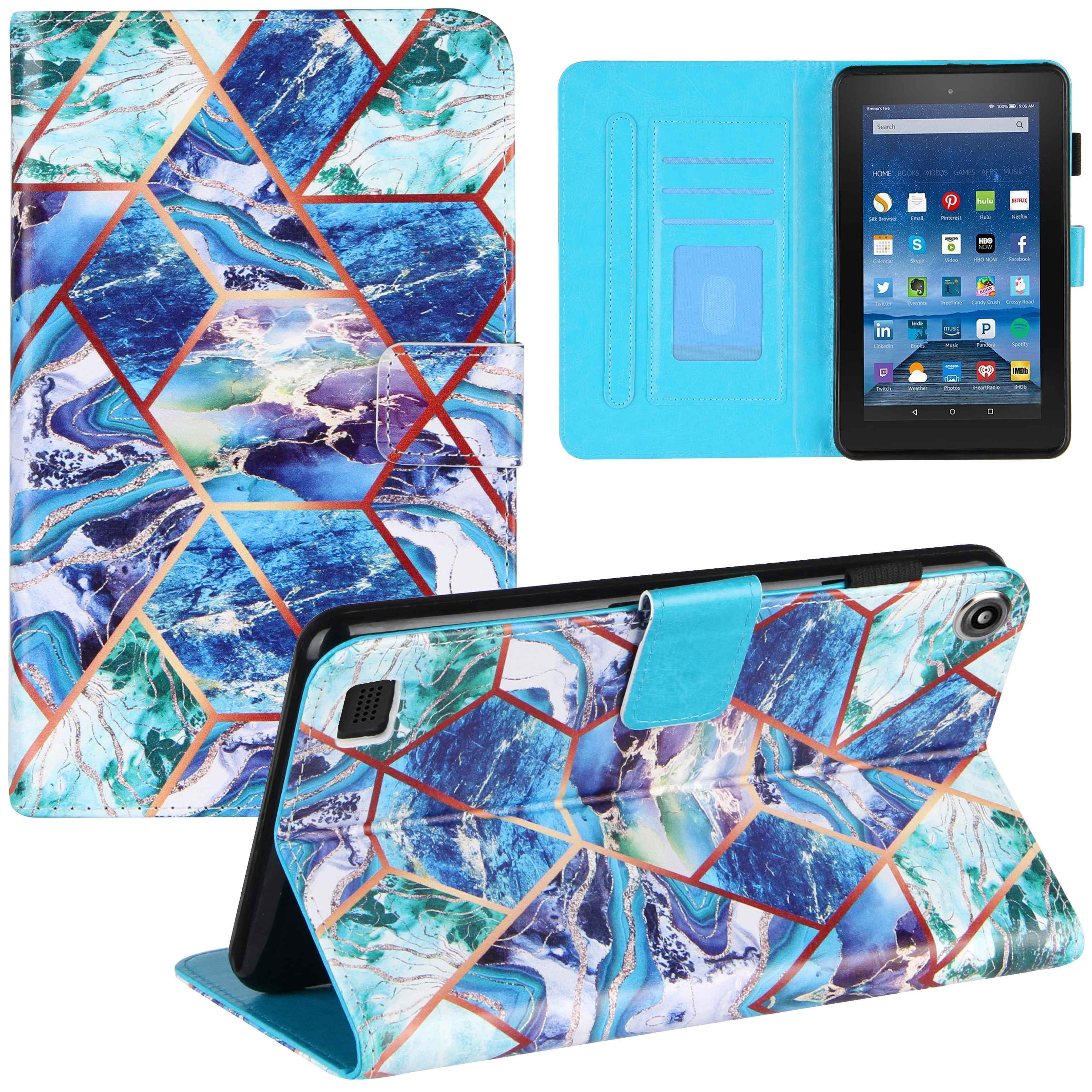 Cartoon Case for Fire 7 Tablet (7" Display, 9th Generation 2019 /7th ...