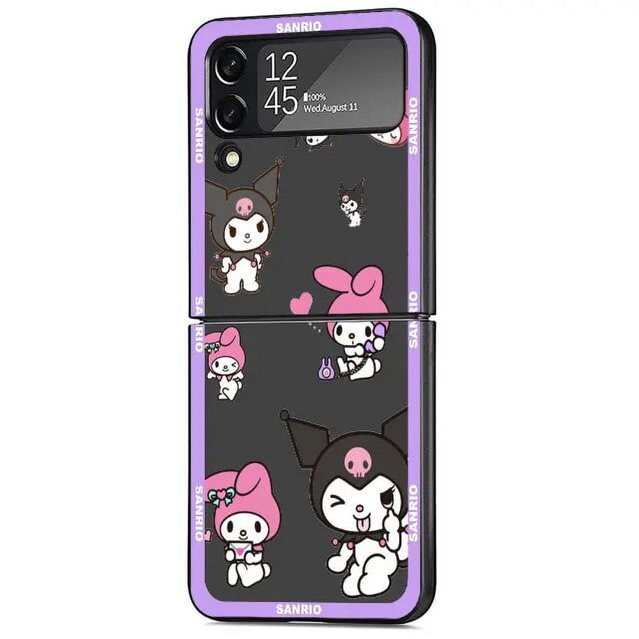 Cartoon Case For Samsung Galaxy Z Flip 3 4 5G Black Hard PC Phone ...