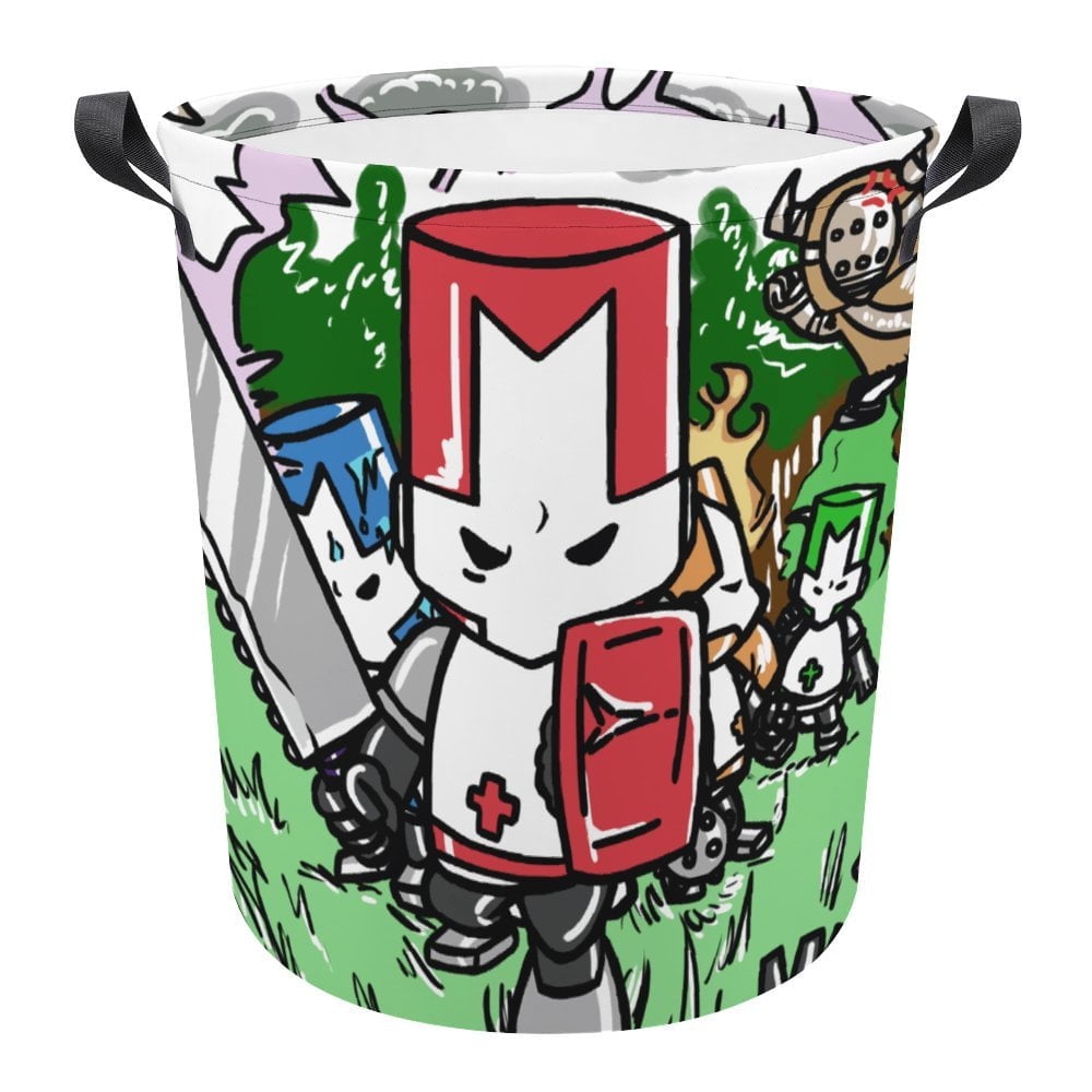 Cartoon Castle Crashers Circular Laundry Hamper Foldable Large Storage ...