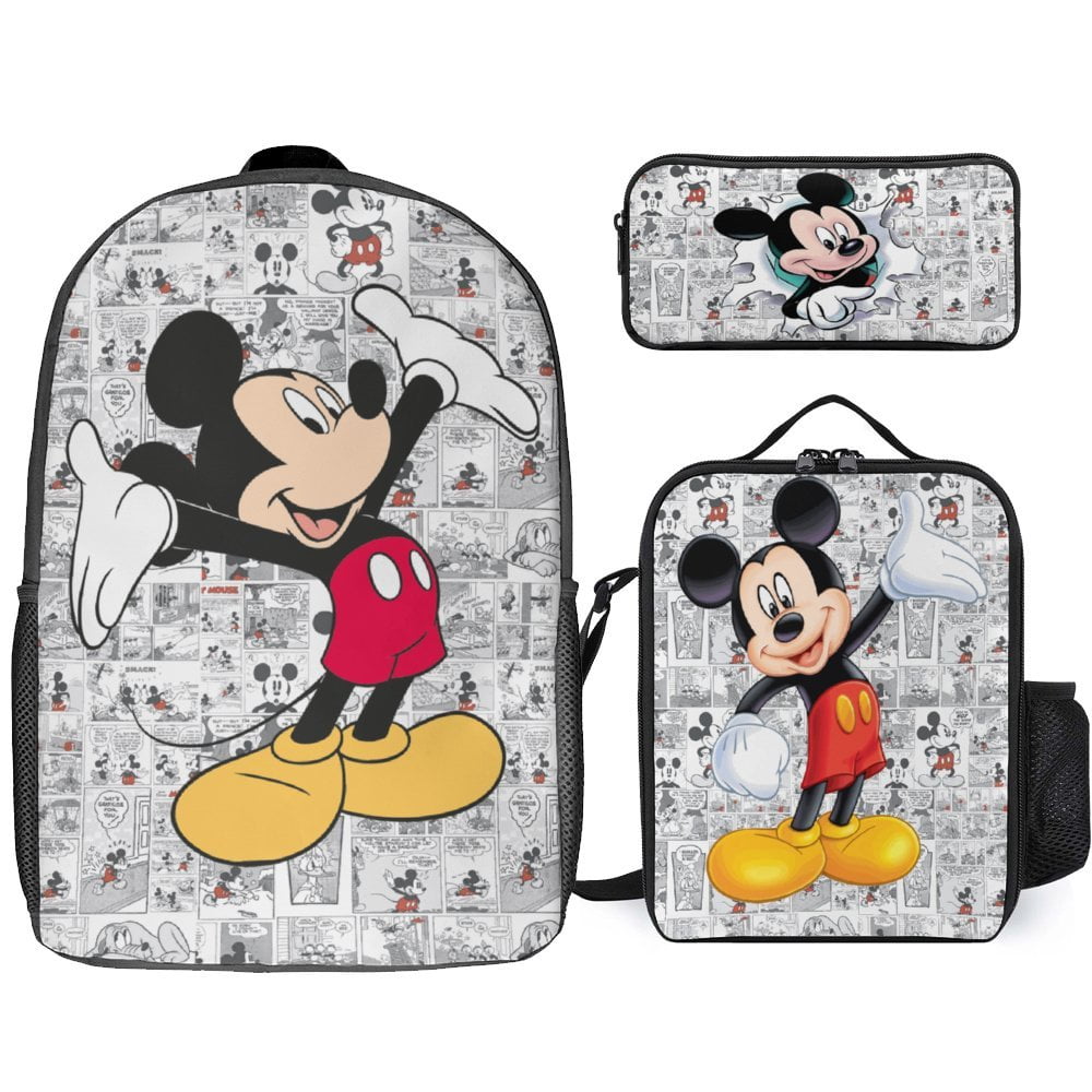 Cartoon Casual Mickey School Backpack Teens Bag student Backpack ...