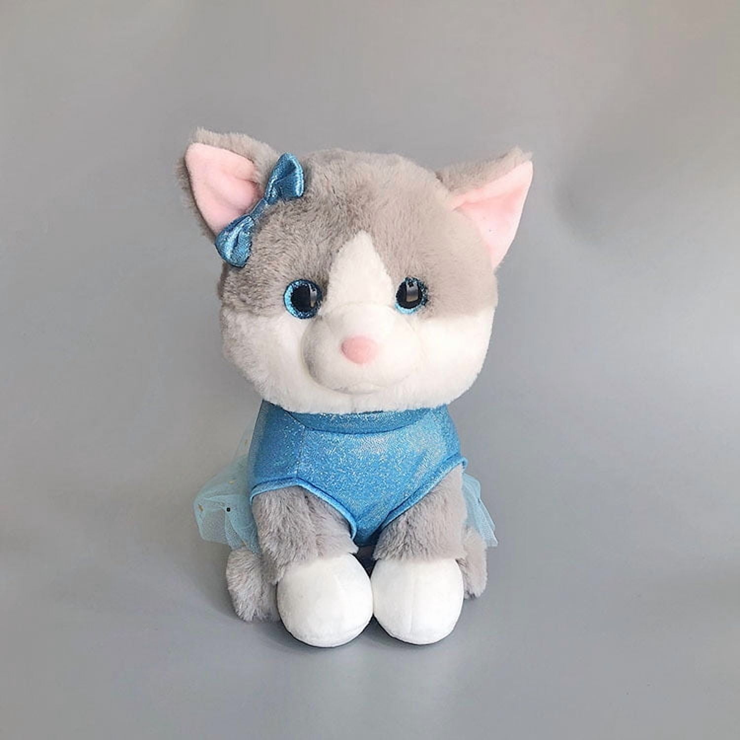 Cartoon Cat Cute and Adorable Plush Toy (Gray) - Walmart.com