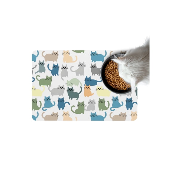 Cartoon Cat Doormat Non Slip Diatomaceous Earth Door Mat Absorbent ...