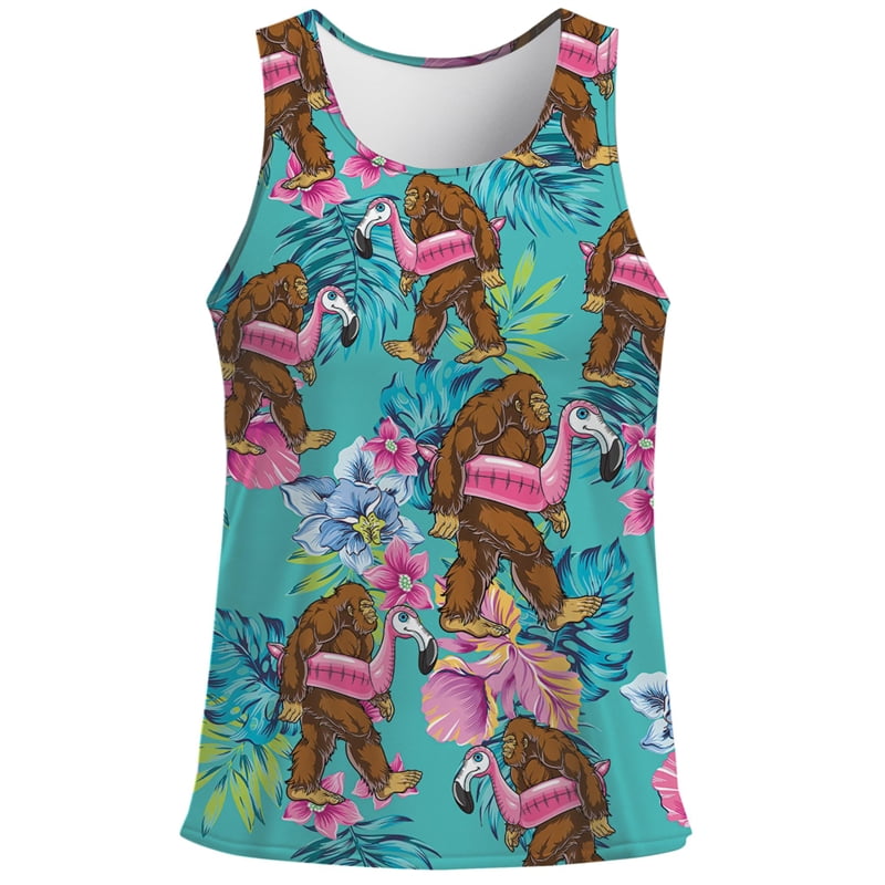 Cartoon Cat Duck 3d Print Tank Top Men Summer Gym Fitness T-Shirt ...