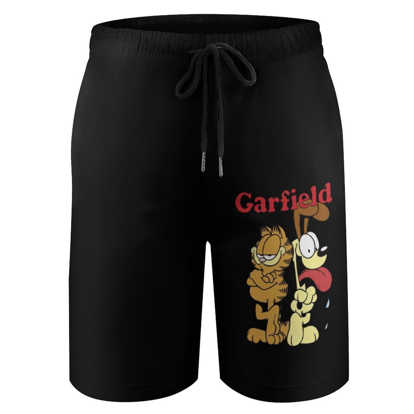 Cartoon Cat Garfield Beach Pants Boys And Girls Teens Swim Trunks ...