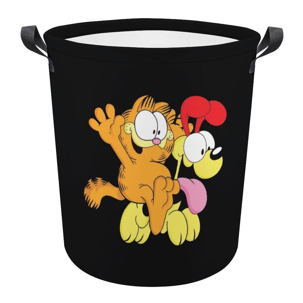 Cartoon Cat Garfield Laundry Basket Foldable Waterproof Oxford Cloth ...