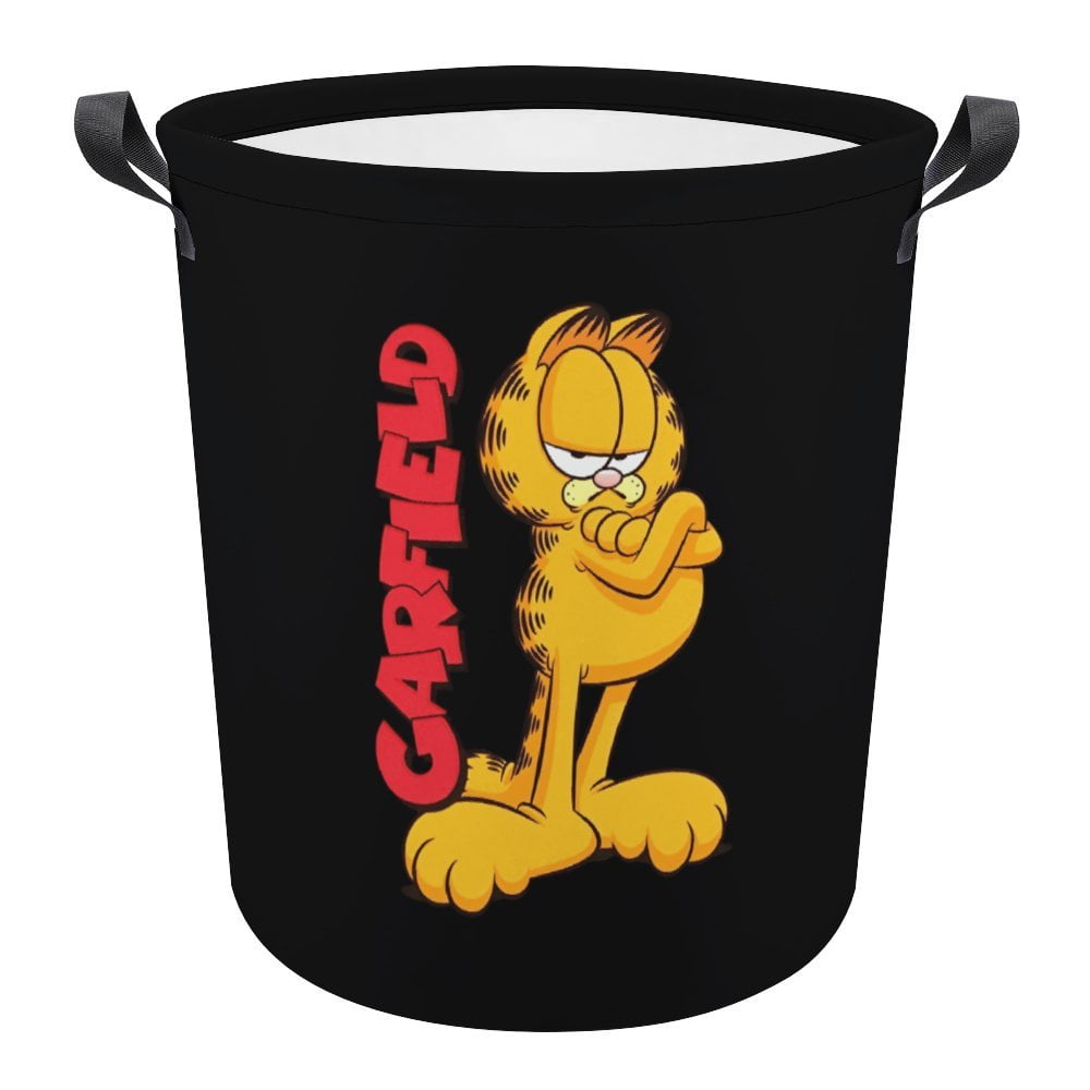 Cartoon Cat Garfield Laundry Basket Foldable Waterproof Oxford Cloth ...