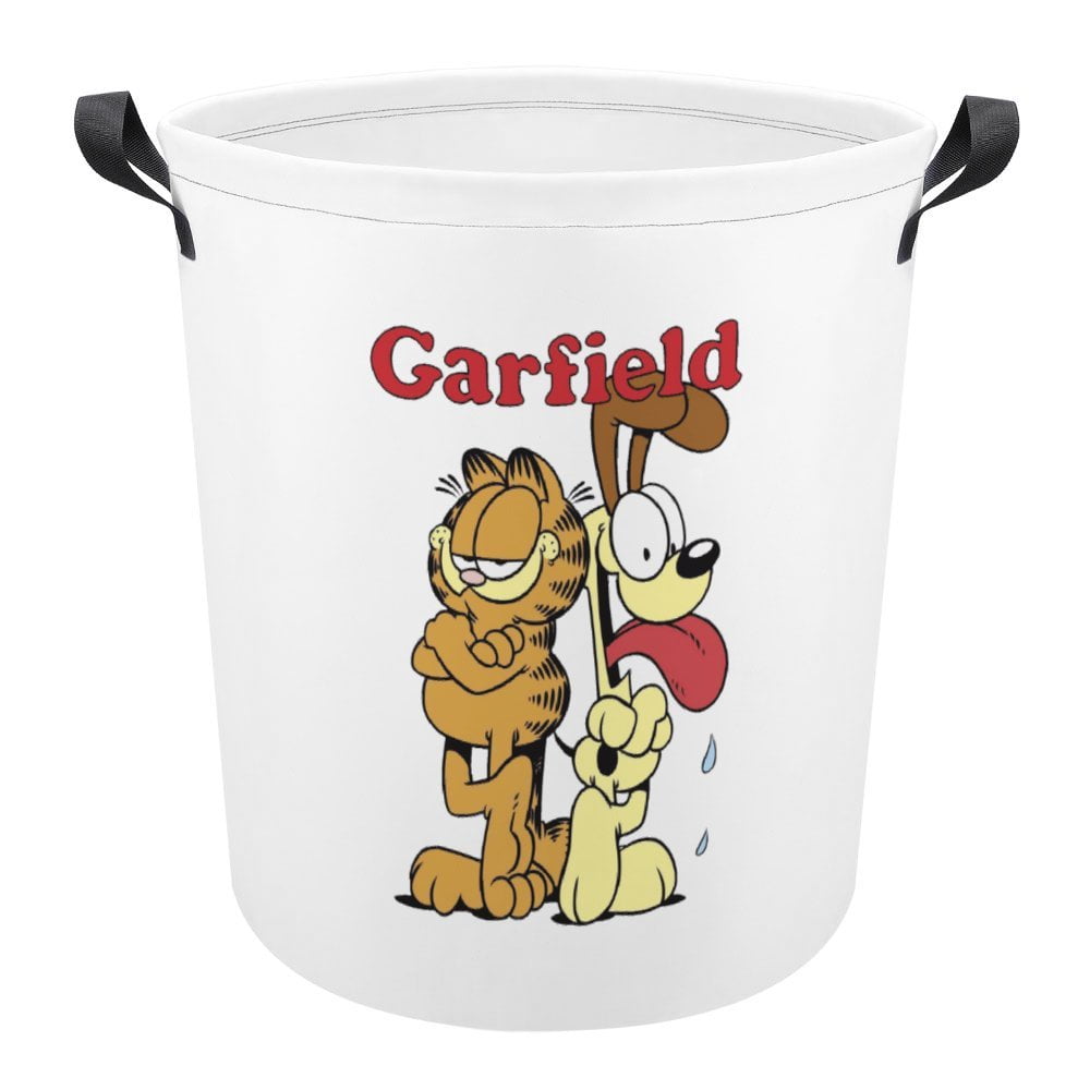 Cartoon Cat Garfield Laundry Basket Foldable Waterproof Oxford Cloth ...