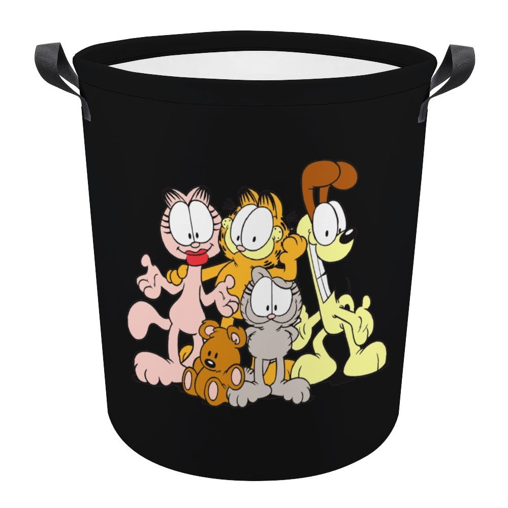 Cartoon Cat Garfield Laundry Basket Foldable Waterproof Oxford Cloth ...