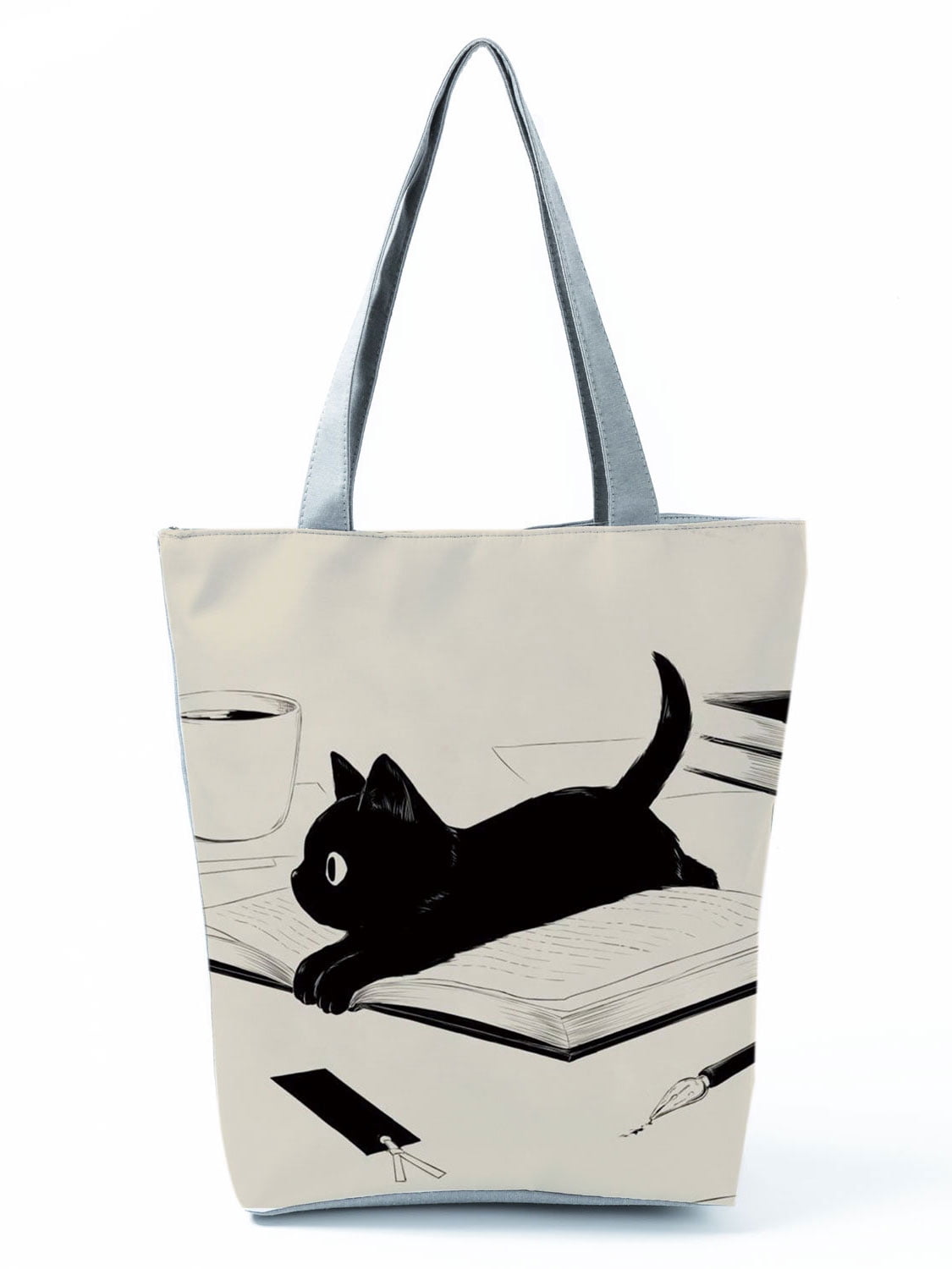 Cartoon Cat Handbags Cute Animal 3D Printed Tote Women Shoulder Bag ...