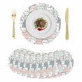 Cartoon Cat Round Placemats Set of 8, Braided Polypropylene Place Mats ...
