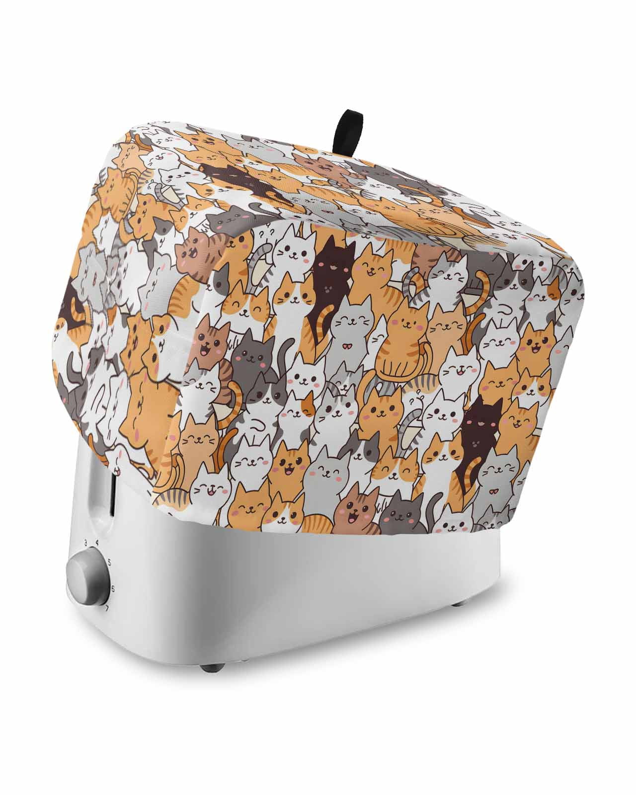 Cartoon Cat Small Toaster Cover 2 Slice, Kitchen Appliance Covers ...
