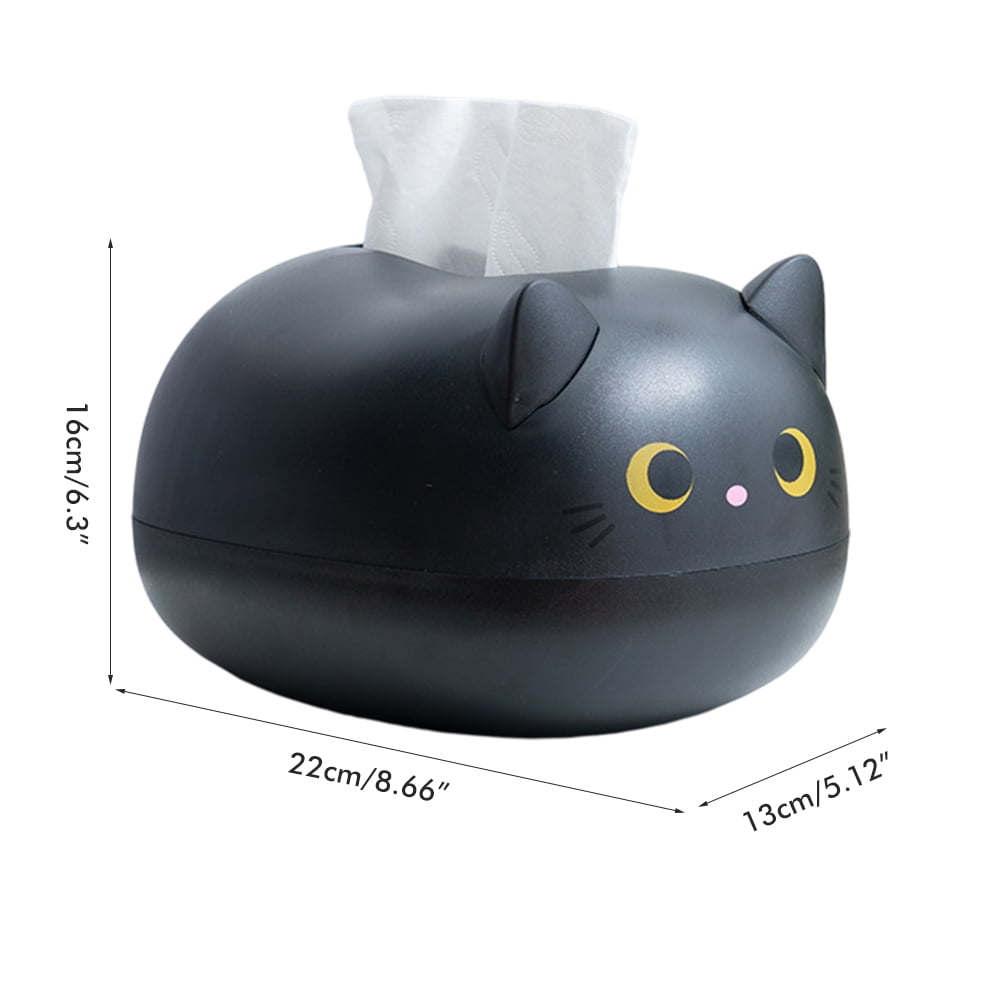 Cartoon Cat Tissue Box Desktop Paper Napkin Storage Box Paper Container ...
