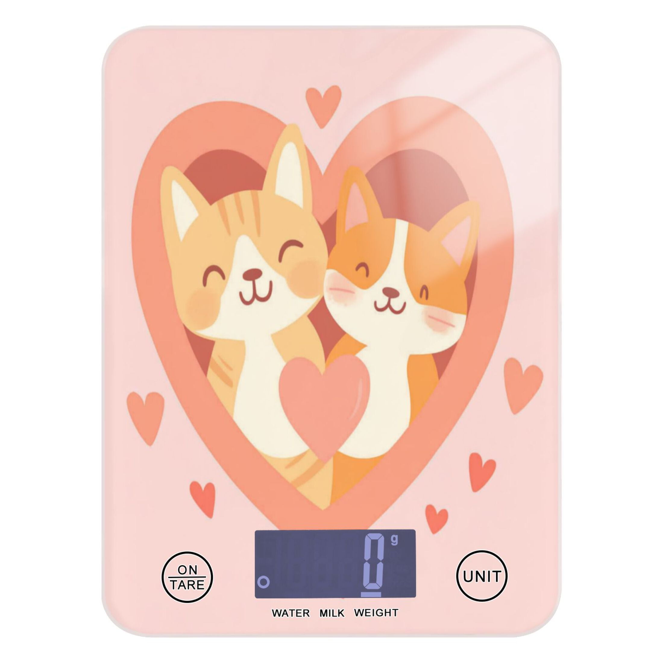 Cartoon Cat and Dog Food Scale Digital Kitchen Scale Waterproof Grams ...