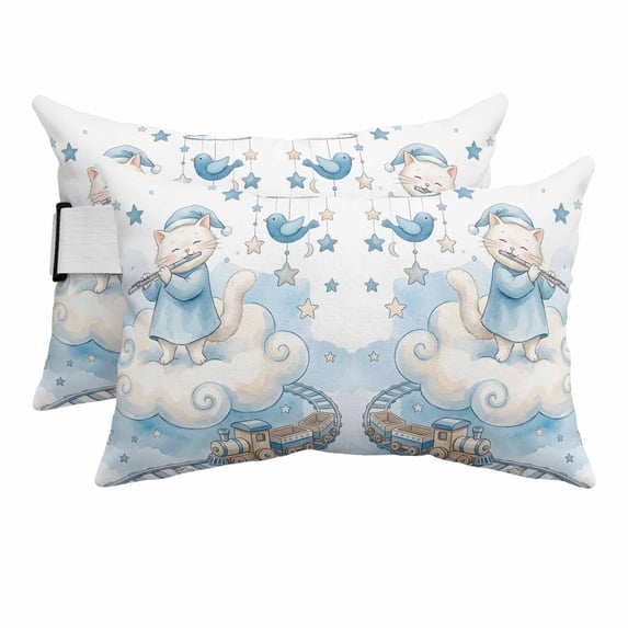 Cartoon Cats Outdoor Pillows for Chaise Lounge Chair Beach Headrest ...