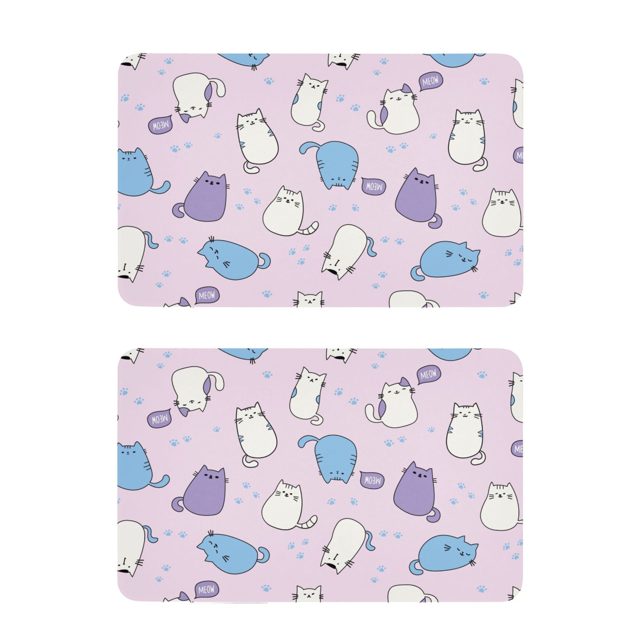 Cartoon Cats Pink Fridge Magnets Sticker Refrigerator Magnetic Kitchen ...