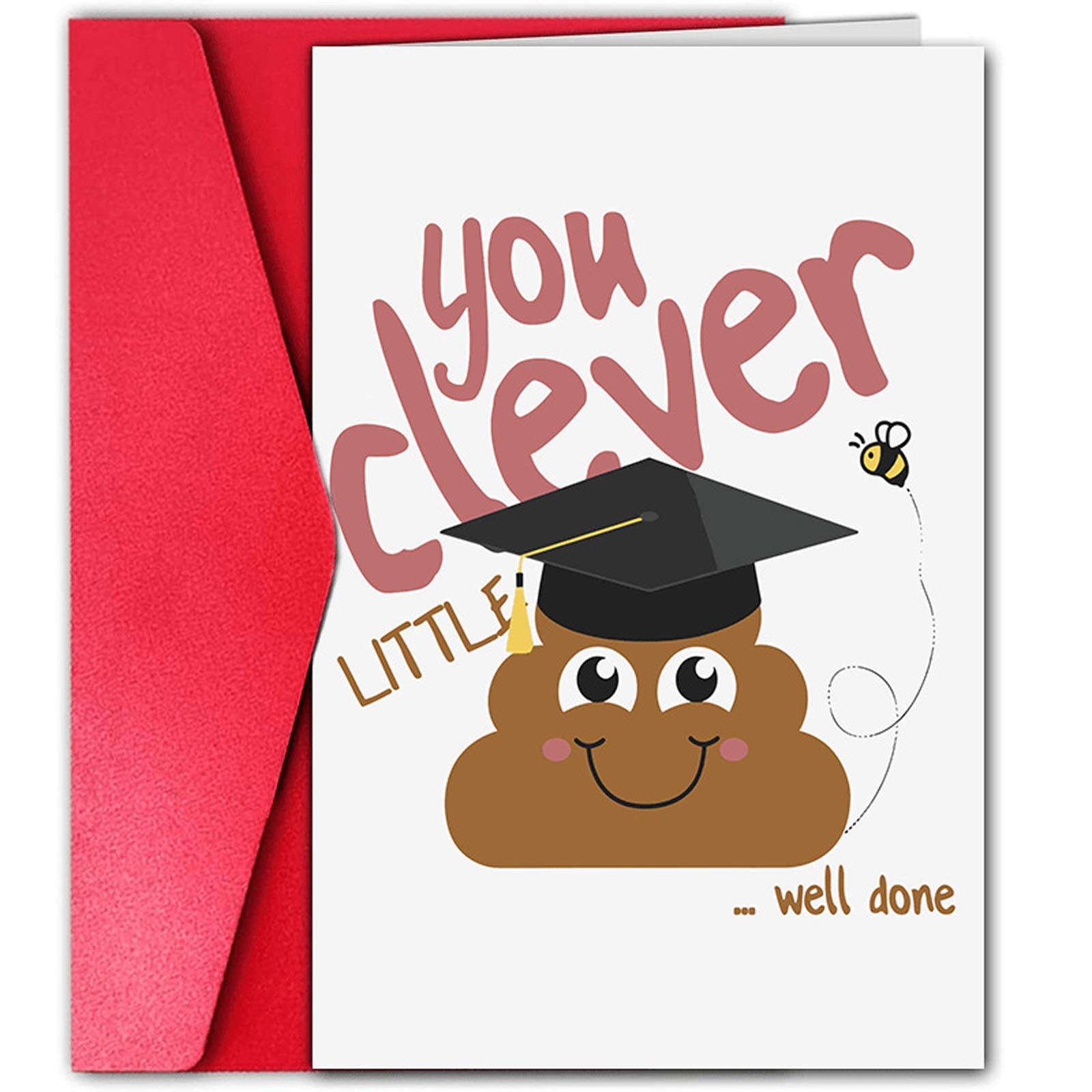 Cartoon Character Greeting Card With Envelope, Fun Birthday Greeting ...