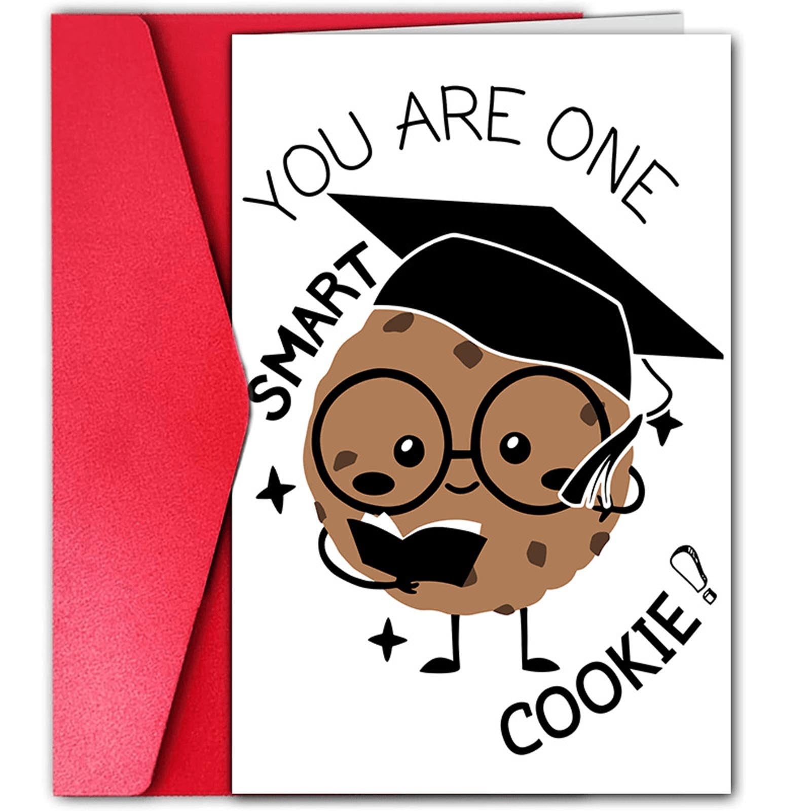 Cartoon Character Greeting Card With Envelope, Fun Birthday Greeting ...