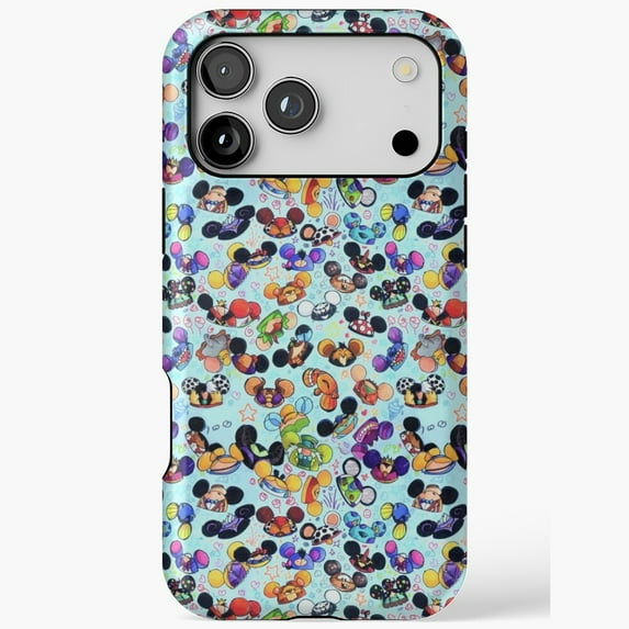 Cartoon Character Hat Pattern Case for iPhone 11 12 13 14 15 16 17 Pro ...