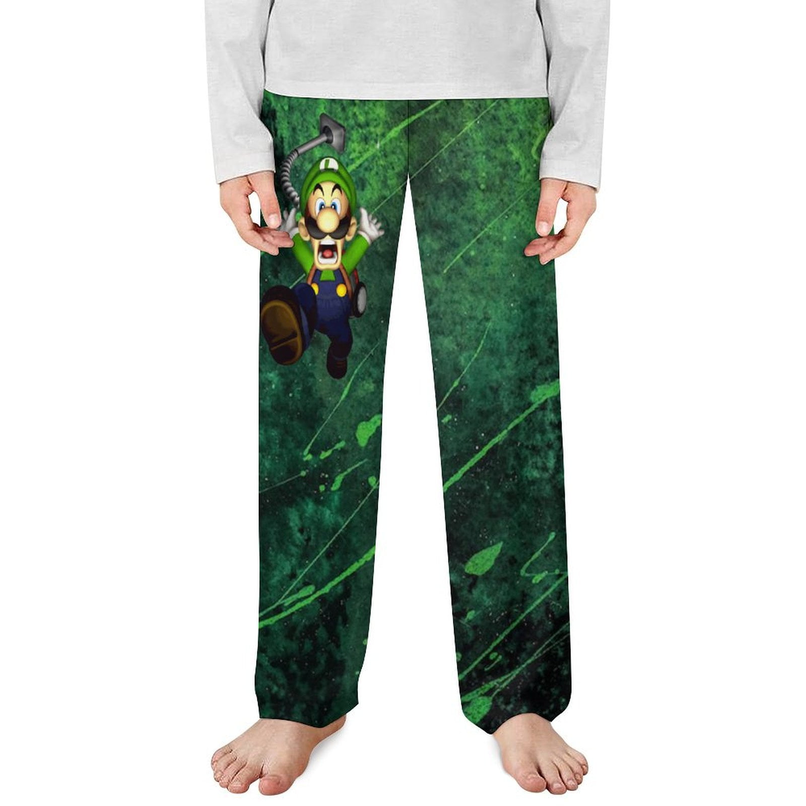 Cartoon Character Luigi's Mansion Comfy Pajamas For Kids Cozy Lounge ...