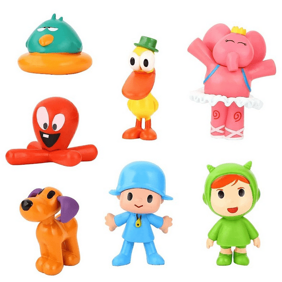 Cartoon Character Mini Figures Collection – 7 Piece Set - Walmart.com