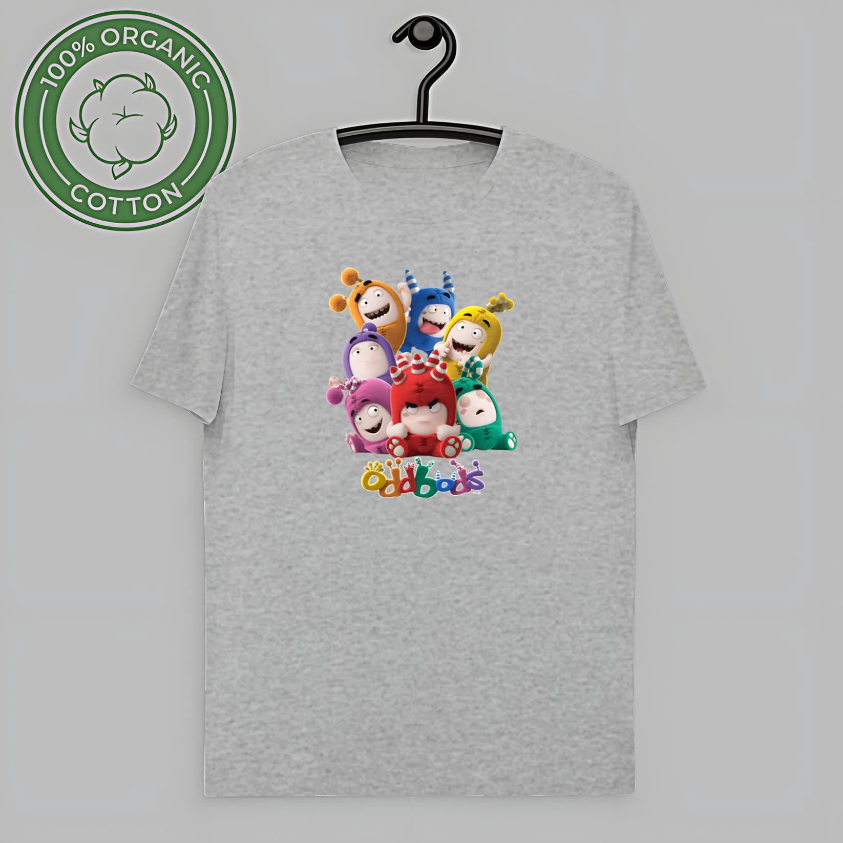 Cartoon Characters Graphic Tee, Cute Character Poses Design Shirt ...