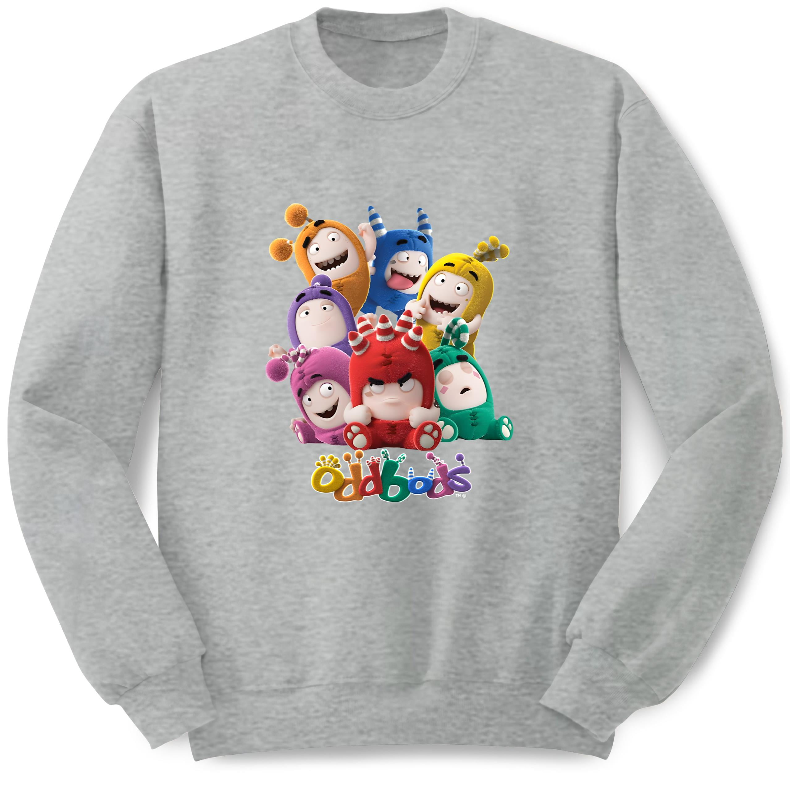 Cartoon Characters Graphic Tee, Cute Character Poses Design Shirt ...