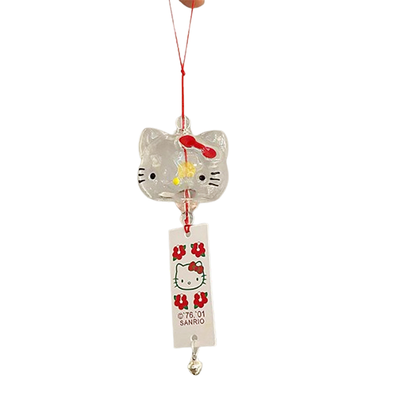 Cartoon Characters Hello Kitty Cat Wind Chime Figures Japanese Cute Toy ...