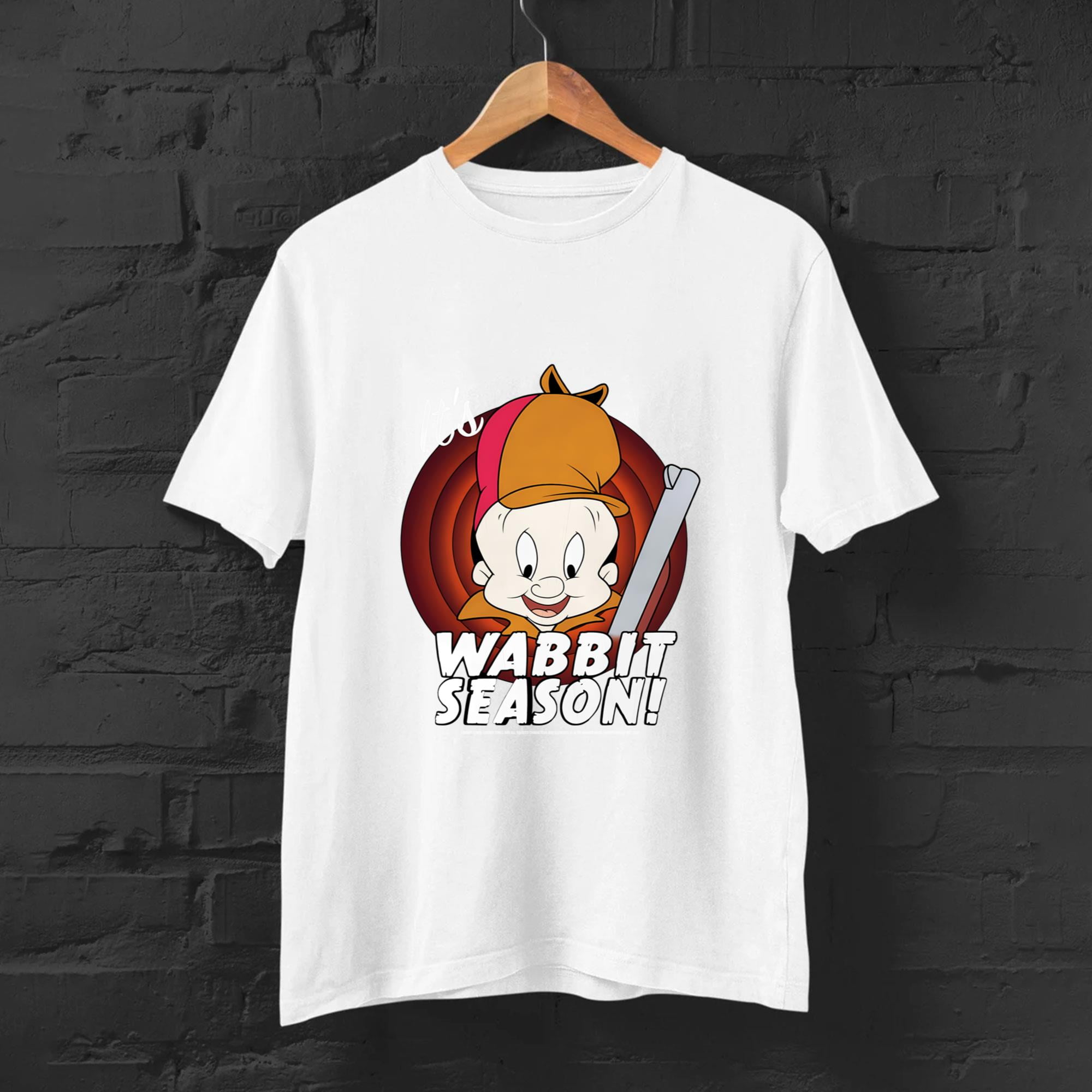 Cartoon Characters Wabbit Season Graphic Shirt, Fun Animated Style Tee ...