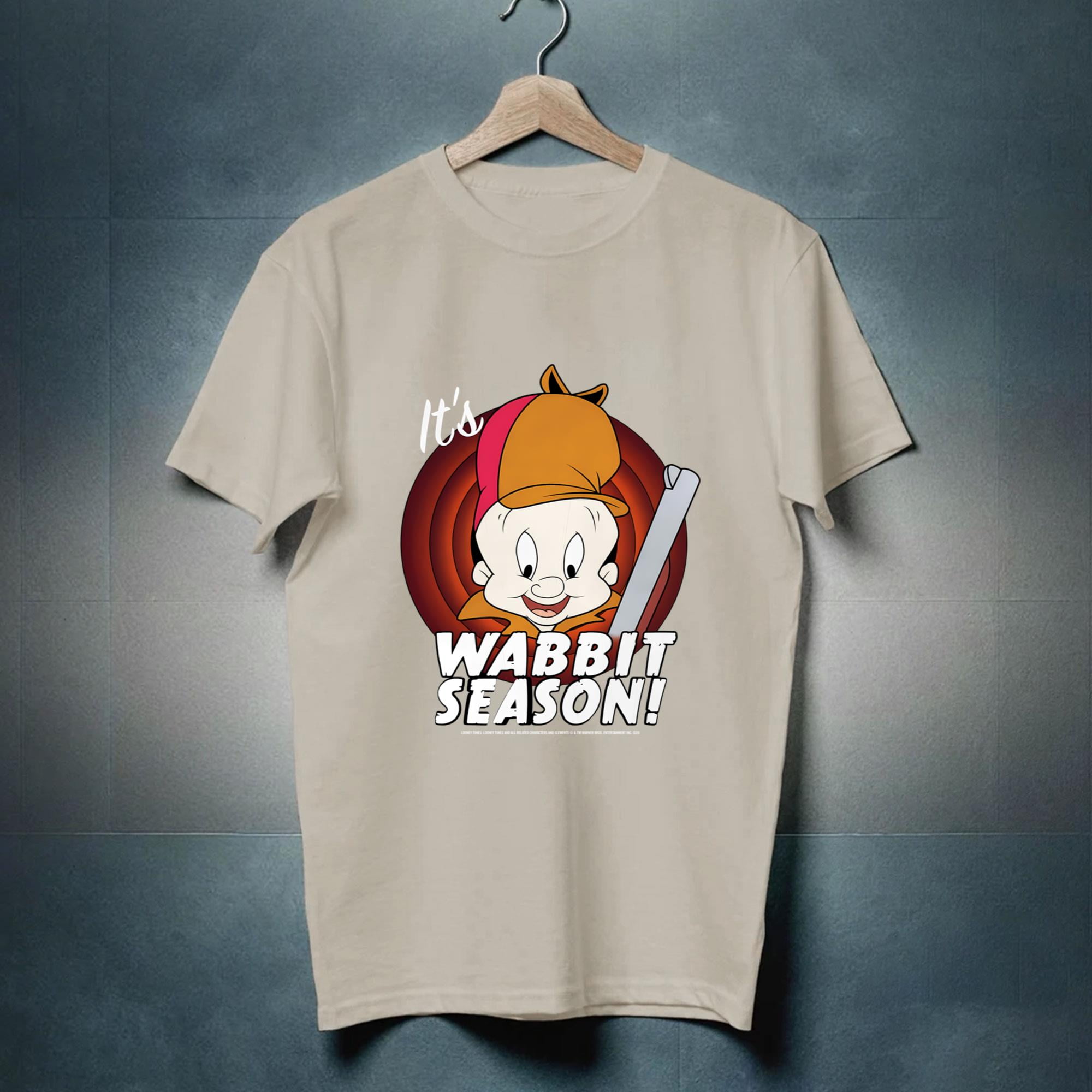 Cartoon Characters Wabbit Season Graphic Shirt, Fun Animated Style Tee ...